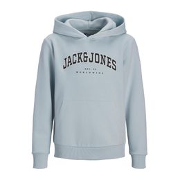 Jack & Jones Jack & Jones Junior Sweatshirt 'JJECALEB' Jungen Gr&ouml;&szlig;e 128 pastellblau / schwarz / wei&szlig;