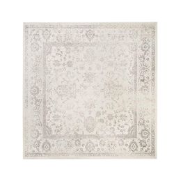 Safavieh Kurzflor-Teppich in Creme/ Silber - 27% | Gr&ouml;&szlig;e 91x91 cm |