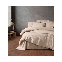 Elizabed Renforc&eacute;-Bettw&auml;sche-Set in Beige - 71% | Gr&ouml;&szlig;e 200x200 cm | Bettwaesche-bettwaren