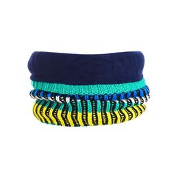 Buff Loop-Schal in Blau/ Gelb/ Gr&uuml;n - (L)29 x (B)28 cm - 50% | Herren-schals-tuecher
