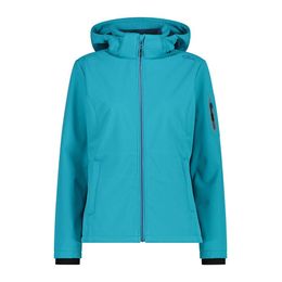 CMP Softshelljacke in T&uuml;rkis - 44% | Gr&ouml;&szlig;e 36 | Damen-outdoorjacken
