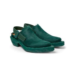 Camper Leder-Clogs in Gr&uuml;n - 73% | Gr&ouml;&szlig;e 41 | Damen-pantoletten