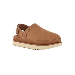 UGG Australia UGG Leder-Hausschuhe "Goldenstar" in Hellbraun - 33% | Gr&ouml;&szlig;e 39 | Damen-pantoletten