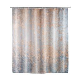 Wenko Duschvorhang "Agate" in Hellblau/ Hellbraun - (L)200 x (B)180 cm - 28% | Badtextilien