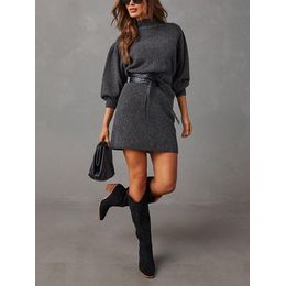 Milan Kiss Strickkleid in Anthrazit - 64% | Gr&ouml;&szlig;e M | Damen-kleider