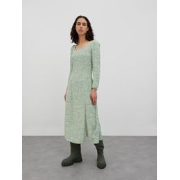 EDITED Kleid 'Lotta' Damen Gr&ouml;&szlig;e 38 gr&uuml;n / mischfarben Winterkleid