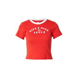 Levi's Levi's 'Graphic Ringer Mini Tee' Damen Gr&ouml;&szlig;e XS rot / wei&szlig;