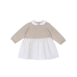 Chicco Kleid M&auml;dchen Gr&ouml;&szlig;e 80 beige / gelb / wei&szlig;