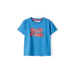 MINOTI T-Shirt Jungen Gr&ouml;&szlig;e 128/134 blau / kirschrot / schwarz / wei&szlig;