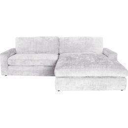 Ecksofa Alina, B:284cm H:84cm T:172cmhellgrau hnu 19, Boucle HNU (90%Polyester 10% Rayon), Wohnzimmer, Sofas, "Monma", kann auch spielgelverkehrt
