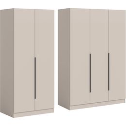 Schrank-Set Home Affaire, B:200cm H:180cm T:52cmkashmir, Holzwerkstoff, Kastenm&ouml;bel-Sets, "Skarde moderner Kleiderschrank Schlafzimmerschrank Otto ́s