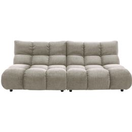 3-Sitzer Home Affaire, B:220cm H:85cm T:108cmsilber, Sofas, "Cozy Bubble, mit eleganter Steppung, Breite 220cm", stilvolles Design & hoher