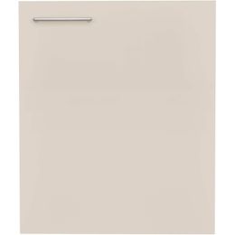 Frontblende Nobilia, B:60cm H:72cm T:1,9cmfront: sand, MDF, M&ouml;belblenden, ""Laser", Ausrichtung w&auml;hlbar", f&uuml;r integrierte K&uuml;hlger&auml;te und