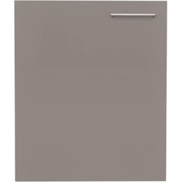 Frontblende Nobilia, B:60cm H:72cm T:1,9cmfront: taupegrau, MDF, M&ouml;belblenden, ""Laser", Ausrichtung w&auml;hlbar", f&uuml;r integrierte K&uuml;hlger&auml;te und