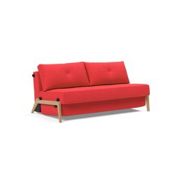 Schlafsofa, B:168cm H:79cm T:98cmrot, INNOVATION LIVING , 100% Polyester, Wohnzimmer, Sofas, "Cubed Klappsofa, hochwertige Schlaffunktion, Design