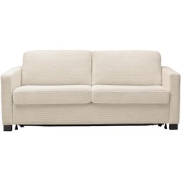 Schlafsofa Home Affaire, B:186cm H:81cm T:98cmnature, 88% Polyester, 12% Polyacryl, Jugendzimmer, Sofas, "Vionelle, 2,5-Sitzer mit Kaltschaummatratze