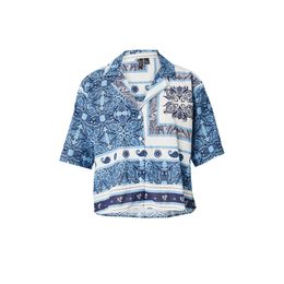 V&eacute;ro Moda VERO MODA Blouse 'VMMILAN OMIA' female size XS Navy / Light blue / White