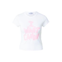 Juicy Couture T-Shirt 'I WANT CANDY' Damen Gr&ouml;&szlig;e M rosa / wei&szlig;