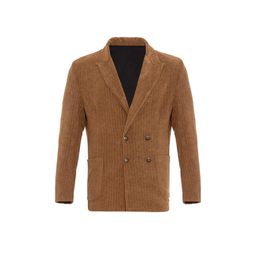 Antioch Lapel Collar Basic Blazer Jacket Herren Gr&ouml;&szlig;e XL braun