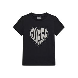 Guess T-Shirt M&auml;dchen Gr&ouml;&szlig;e 110 greige / schwarz / silber
