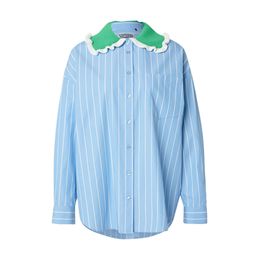 Essentiel Antwerp Bluse Damen Gr&ouml;&szlig;e L blau / wei&szlig;