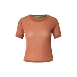 United Colors Of Benetton T-Shirt Damen Gr&ouml;&szlig;e L kastanienbraun