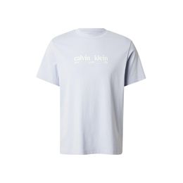 Calvin Klein Jeans T-Shirt 'NYC' Herren Gr&ouml;&szlig;e L pastelllila / wei&szlig;