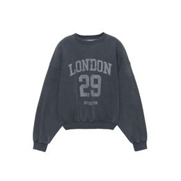 Pull&Bear Pull&bear Sweatshirt Damen Gr&ouml;&szlig;e S grau / schwarz
