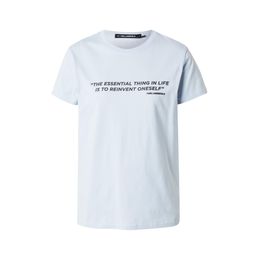 K by KARL LAGERFELD Karl Lagerfeld T-Shirt Damen Gr&ouml;&szlig;e XS pastellblau / schwarz