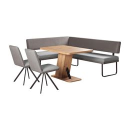 Home Affaire Eckbankgruppe &raquo;Gabi Essecke, Sitzgruppe, Eckbankgruppe, K&uuml;chenbankgruppe&laquo; Set, 4tlg, 4 tlg. tlg. MDF, Massivholz, Metall, Polyester, 