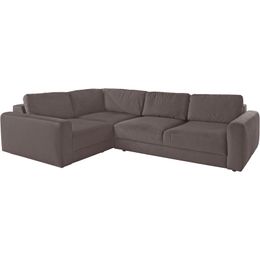 Home Affaire Ecksofa &raquo;Bloomfield, Mega Polsterecke, Breite 289cm, viel Platz, L-Form&laquo; In verschiedenen Gr&ouml;&szlig;en grau 100% Polyester