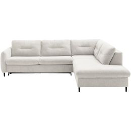 Home Affaire Ecksofa &raquo;Clevina, L-Form mit Kaltschaummatratze&laquo; L&auml;ngsschl&auml;fer mit echter Dauerschl&auml;ferfunktion & flexibel stellbar 100% Polyester