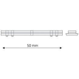 Liedeco Verbinder f&uuml;r 28 mm Innenlaufprofile mit 6 mm Laufkanal grau