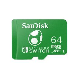 Sandisk Speicherkarte &raquo;microSDXC Extreme, Nintendo licensed Yoshi Edition&laquo; (64 GB 100 MB/s Lesegeschwindigkeit) gr&uuml;n microSD-Karte mit unglaublich schnellen 