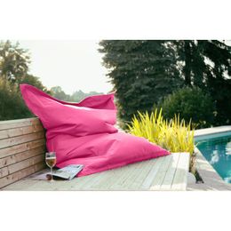 Kinzler Sitzsack &raquo;XXL Outdoorf&auml;hig&laquo; 1 Stk. tlg. Uni Farben, Outdoor geeignet, ideal im Wohnzimmer & Kinderzimmer pink Polyester