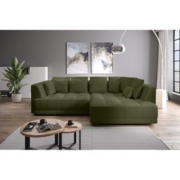 WERK2 Ecksofa &raquo;Tiga, Komfortsofa mit elekt. Auszugsfunktion, bequem, L-Form&laquo; Pure Wohlf&uuml;hlgarantie: Ausziehbare Sitztiefe, XXL-Ottomane & Kissen. 100%