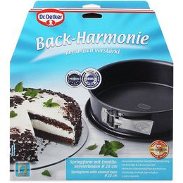 Springform &raquo;Back-Harmonie, mit Emaille-Servierboden&laquo; Antihaft, schnittfest, auslaufsicher, Made in Germany Stahlblech
