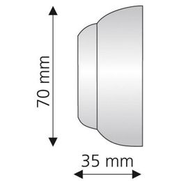 Liedeco Wandtr&auml;ger &raquo;Th&uuml;ringen&laquo; f&uuml;r Gardinenstangen &Oslash; 28 mm beige