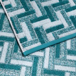 M&ouml;ve Badet&uuml;cher &raquo;Tide&laquo; im Jacquard-Design Walkfrottier