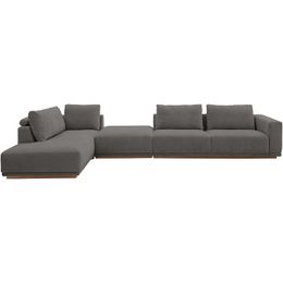 Musterring Wohnlandschaft Anreihsofa mit Armlehne rechts, Eckteil links mit Kissen & Hocker 100% Polyester