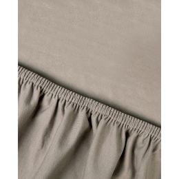 Kayori Spannbettlaken &raquo;Tara&laquo; Hergestellt aus GOTS-zertifizierter Bio-Baumwolle braun Jersey-Elasthan, Obermaterial: 95% Baumwolle, 5% Elasthan (LYCRA 
