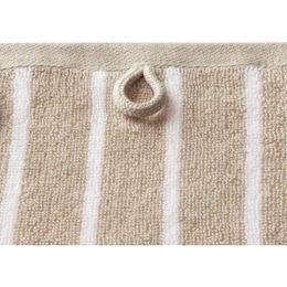 Musterring Badetuch &raquo;Needlestripe&laquo; hautschmeichelnd, super weich beige Jacquard, Baumwolle