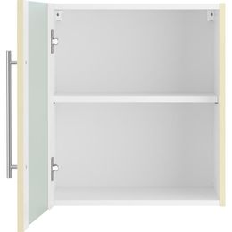 Wiho-K&uuml;chen wiho K&uuml;chen Glash&auml;ngeschrank &raquo;Unna&laquo; Front mit Glaseinsatz beige