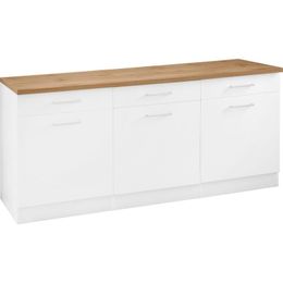 KOCHSTATION Unterschrank &raquo;KS-Kehl&laquo; Breite 180 cm wei&szlig; MDF