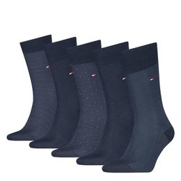 Tommy Hilfiger Herren Socken &raquo;TH MEN SOCK 5P GIFTBOX HERRINGBONE DOT&laquo; 5er Pack blau 39-42