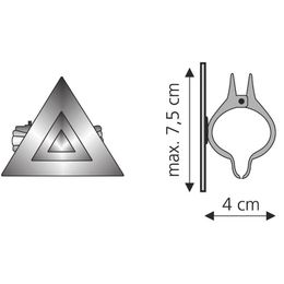 Liedeco Dekoklammer &raquo;Grafik&laquo; f&uuml;r Gardinen, Vorh&auml;nge gold Metall
