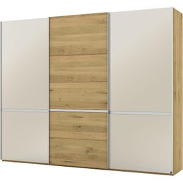 Musterring Schwebet&uuml;renschrank &raquo;Savona, Kleiderschrank, Schrank, Garderobe, mit Schiebet&uuml;ren&laquo; Teilmassiv Bianco-Eiche, mit Spiegel oder Glas, MADE IN GERMANY, 