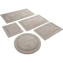 Wecon home Basics Badematte &raquo;Knut&laquo; H&ouml;he 20 mm waschbar, rutschfest, strapazierf&auml;hig, pflegeleicht, Bord&uuml;re, weich Baumwolle