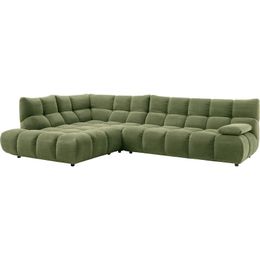 Home Affaire Ecksofa &raquo;Cozy Bubble, mit klappbarer Armlehne, Breite 324 cm&laquo; mit eleganter Steppung, Rundumbezug & weicher Polsterung 95% Polyester, 5% 