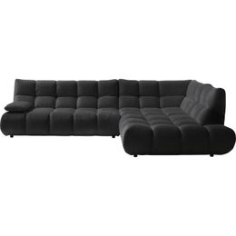 Home Affaire Ecksofa &raquo;Cozy Bubble, mit klappbarer Armlehne, Breite 324 cm&laquo; mit eleganter Steppung, Rundumbezug & weicher Polsterung 100% Polyester